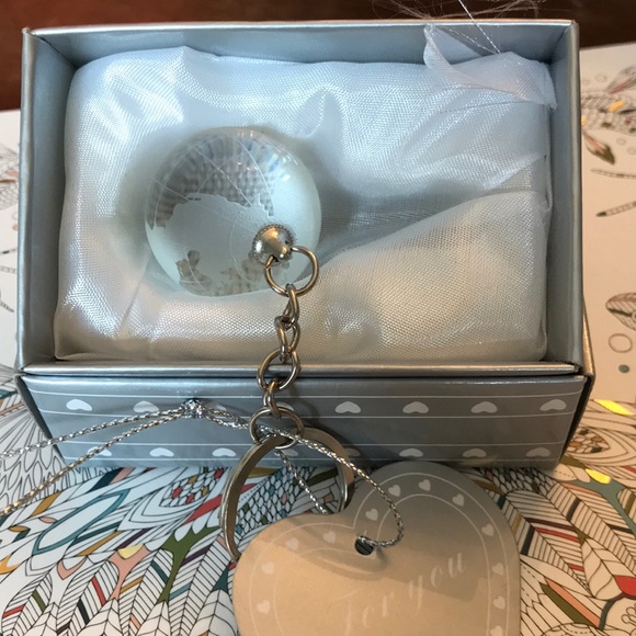 Accessories | Glass Globe Keychain New In Box | Poshmark